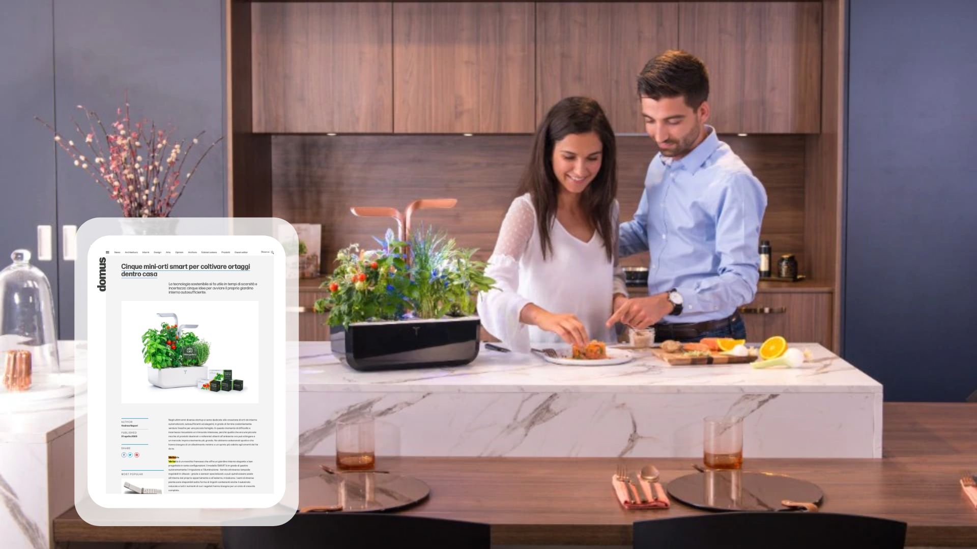 Véritable, il mini-orto smart per coltivare ortaggi dentro casa