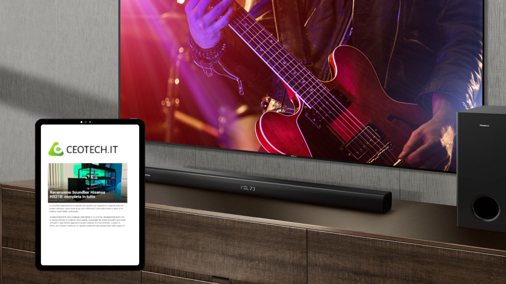 La soundbar HS218 di Hisense è potente e davvero completa in tutto