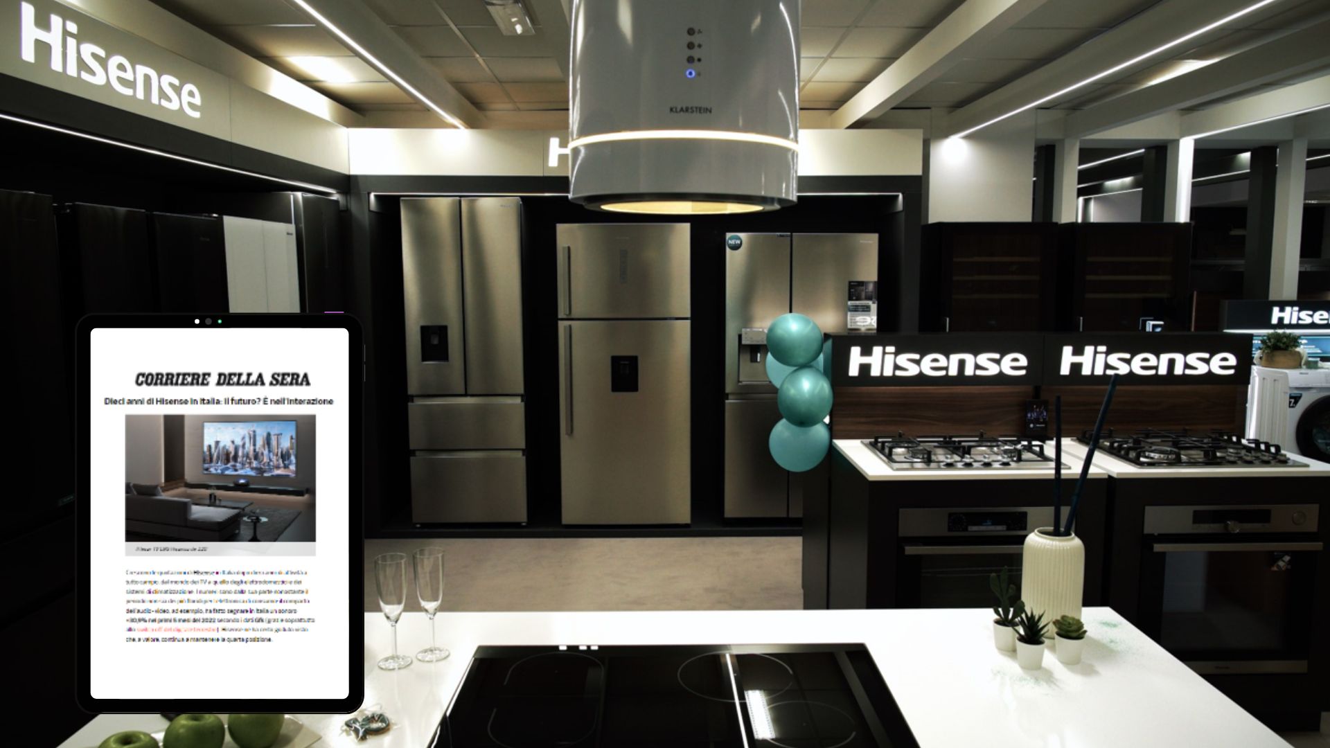 Hisense Italia inaugura il suo primo showroom italiano