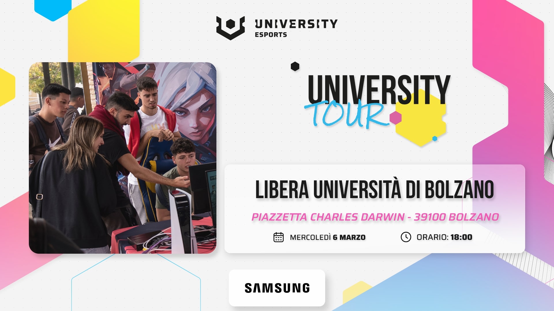 Gli studenti Università Bolzano, vantaggi gaming UNIVERSITY Tour